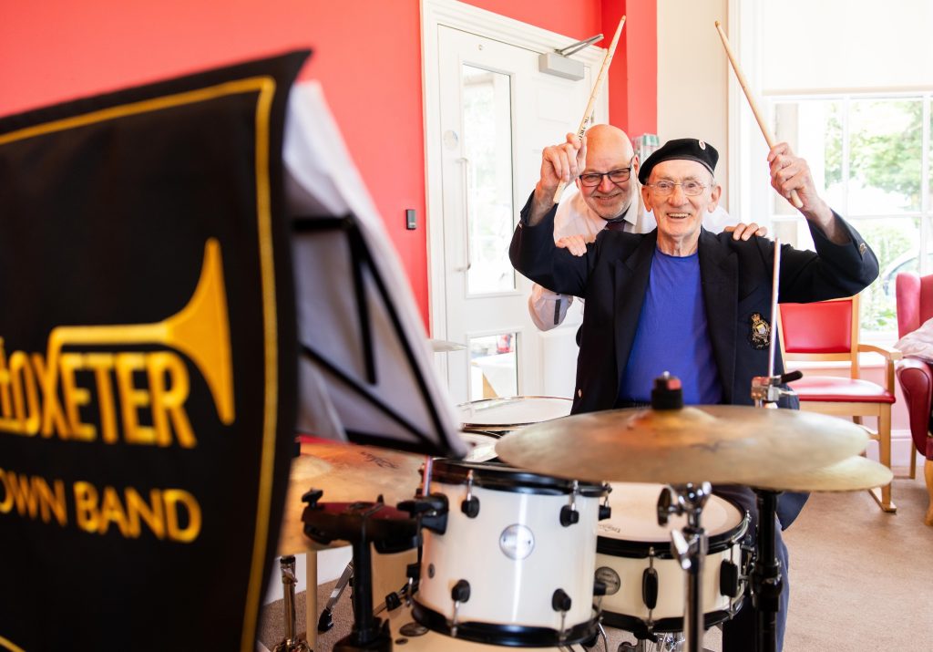 Drummer, Alfred, picks up his sticks to play with former band after we ...